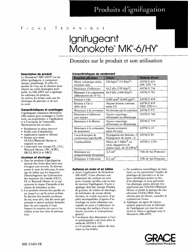 Monokote MK 6 | PDF