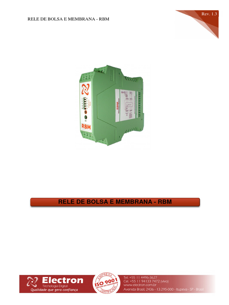 CATALOGO_RBM | Download grátis PDF | Relé | Engenharia Elétrica