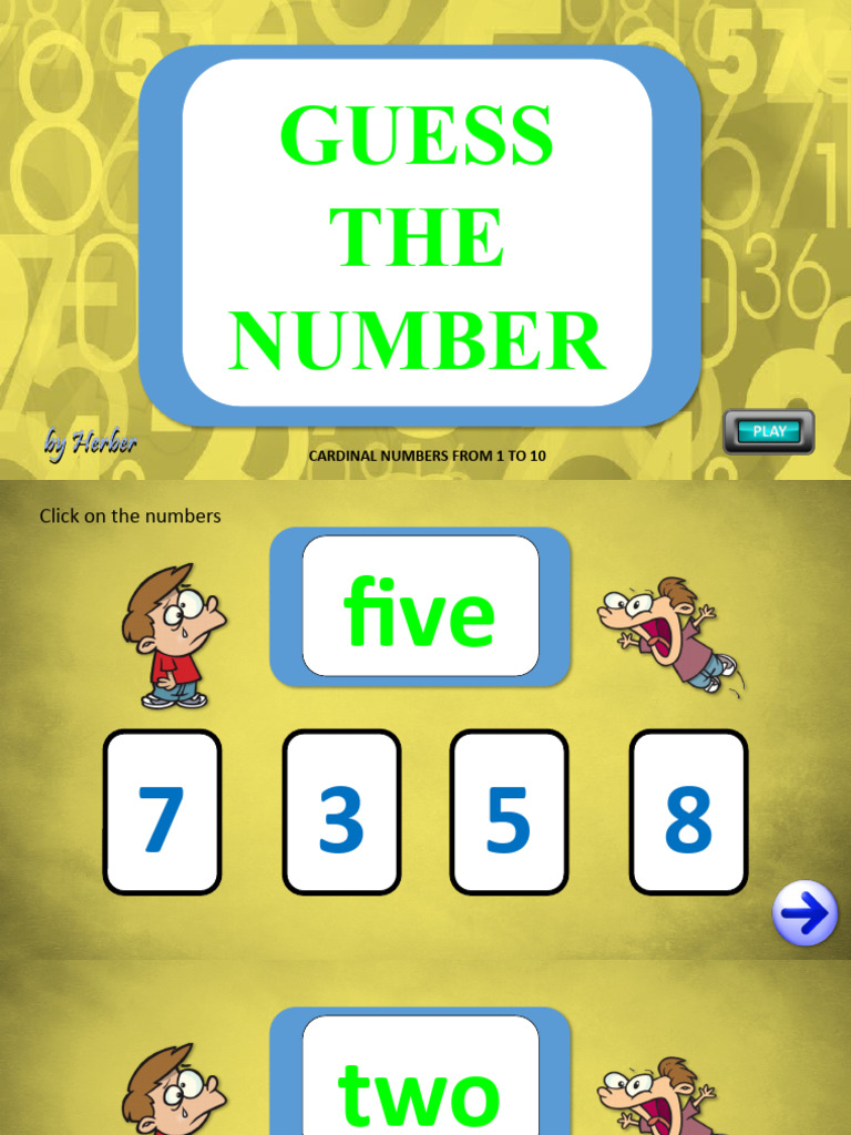 Guess The Number Games 102346 | PDF