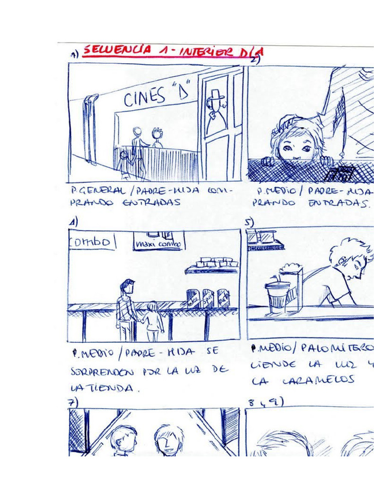 Ejemplos y guía de Storyboard | PDF | Animación
