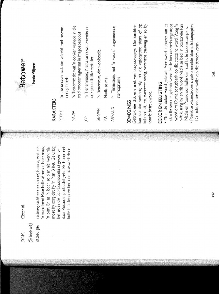 Betower - Drama - Fanie Viljoen | PDF