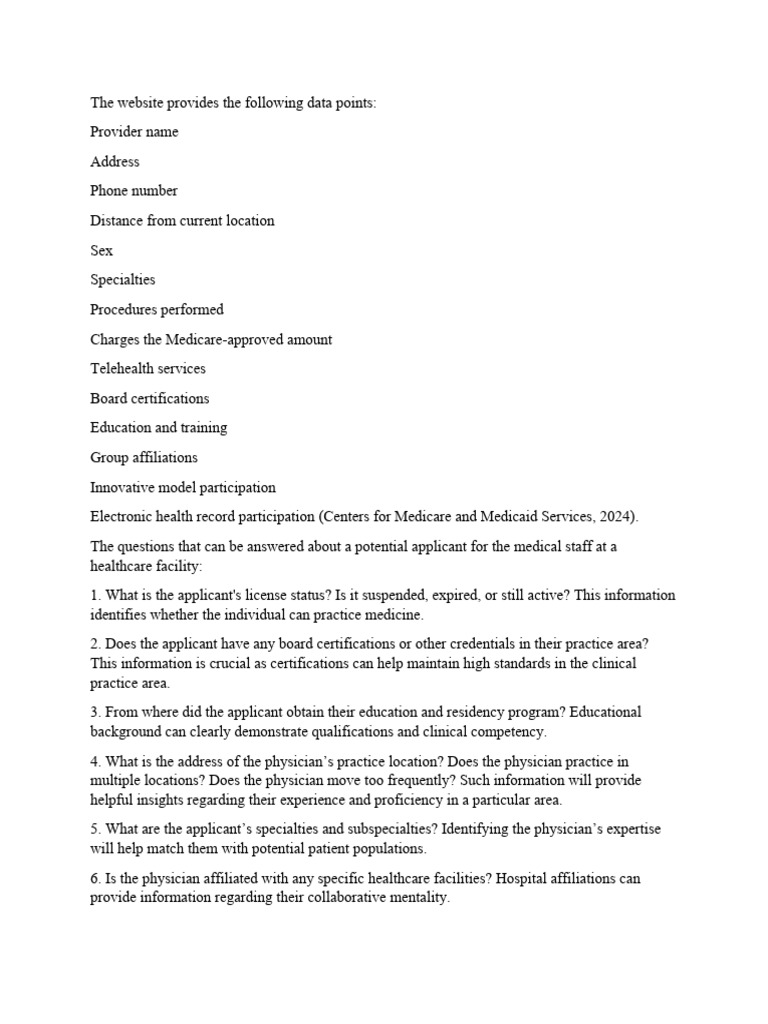 Case Study Physician Credential | PDF | Physician | Health Care