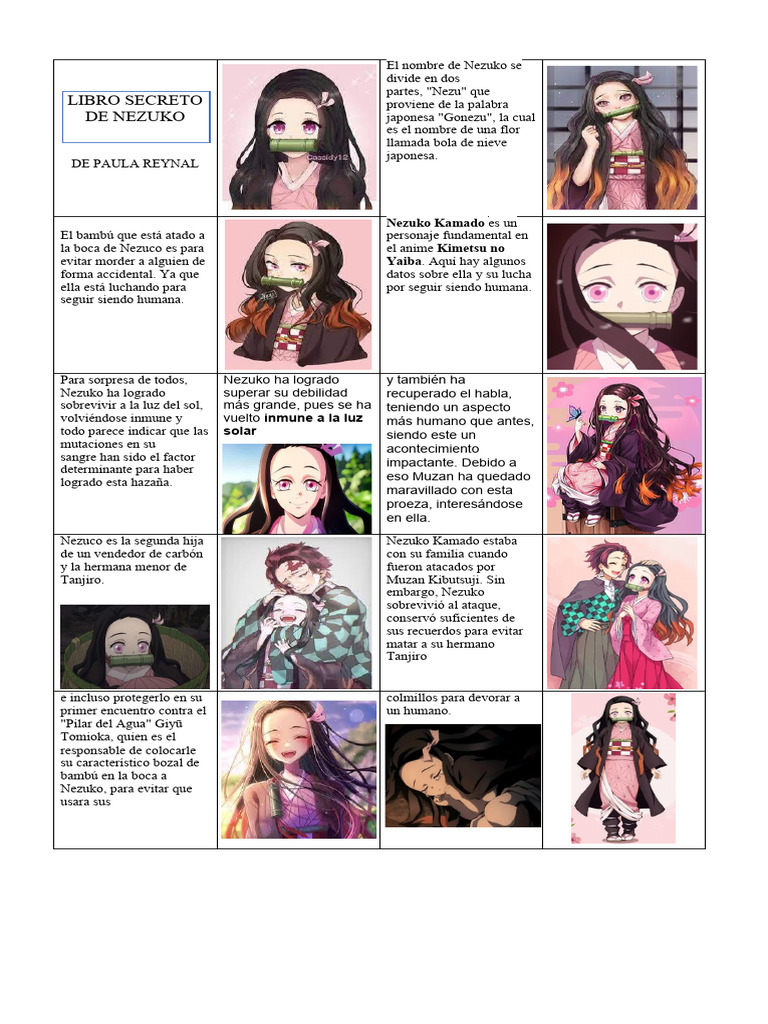 Libro Secreto de Nezuko | PDF