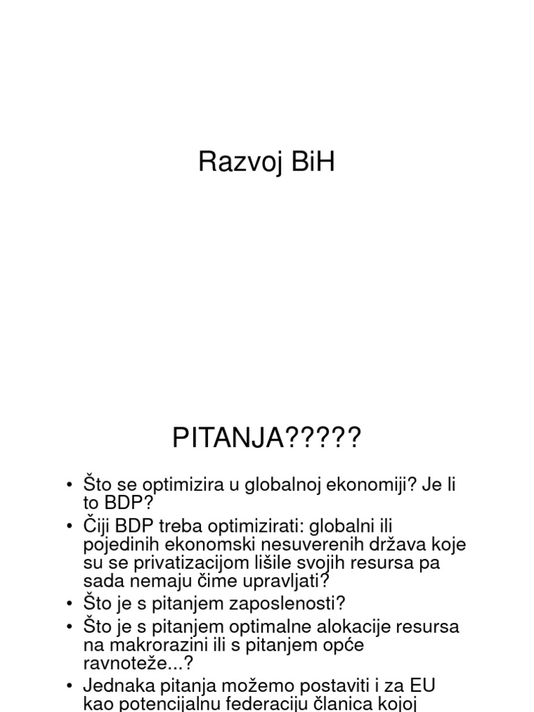 PXV Razvoj BiH | PDF