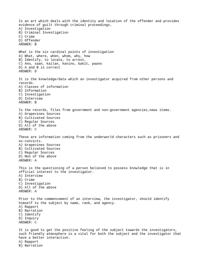 CDI3 50 Items W True or False | PDF | Miranda Warning | Interrogation