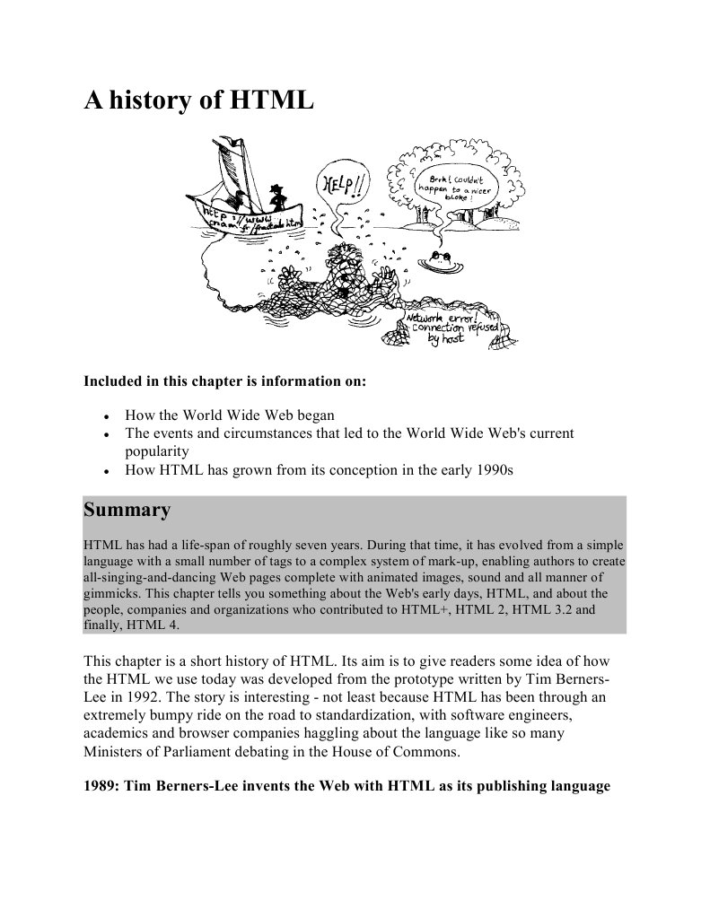 History of HTML Development | PDF | Markup Language | Html
