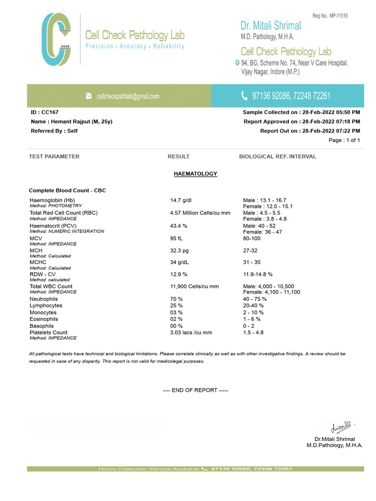 CC167 | PDF | Clinical Pathology | Blood
