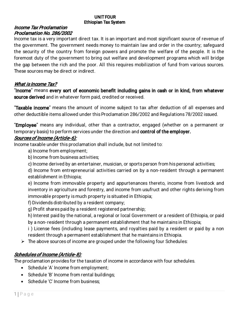 Tax System | PDF