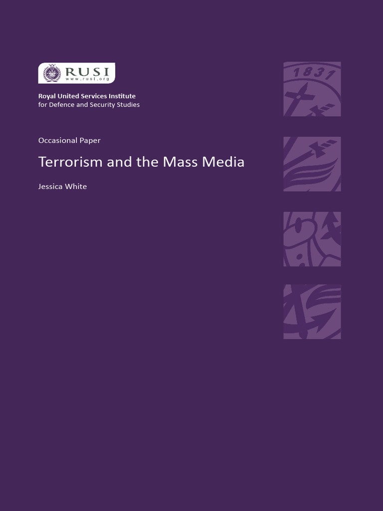 Media's Role in Terrorism Dynamics | PDF | Violence | Mass Media