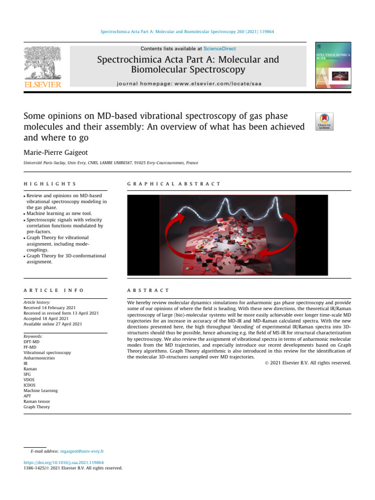 MPG Aimd | PDF | Infrared Spectroscopy | Spectroscopy