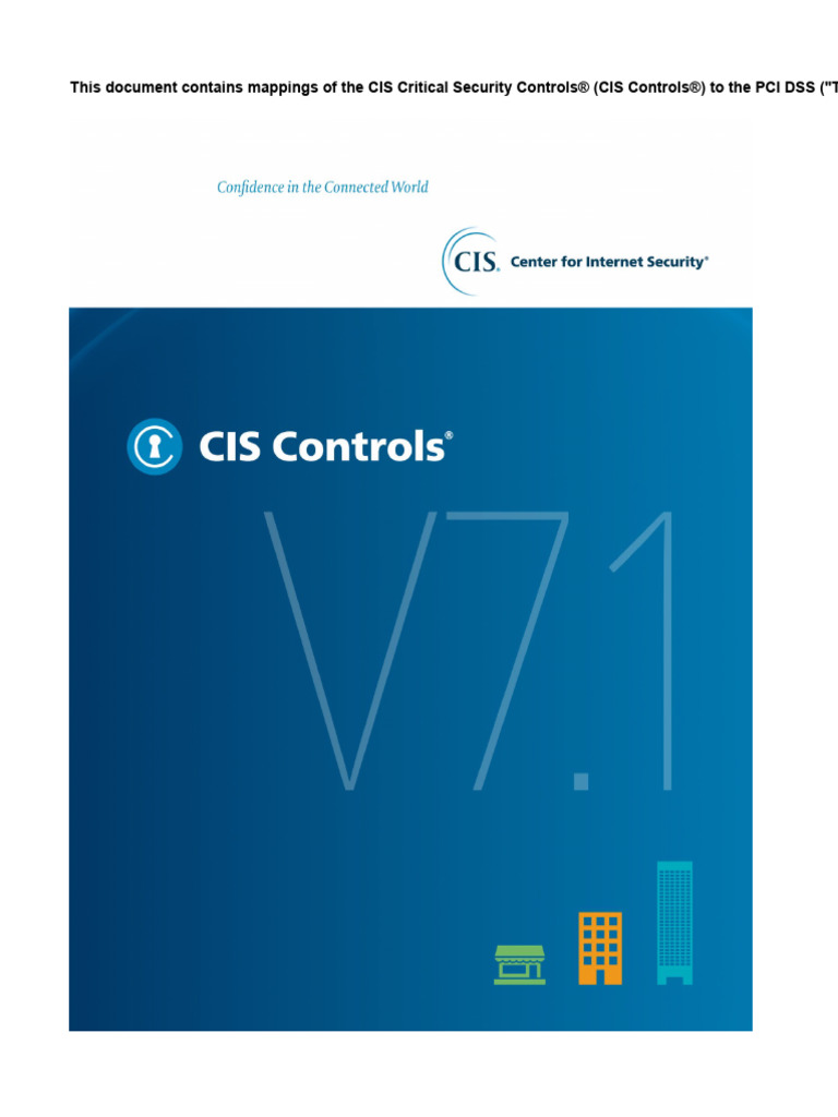 CIS Controls v7.1 Mapping PCI DSS V1.0.a | PDF | Computer Network | Security