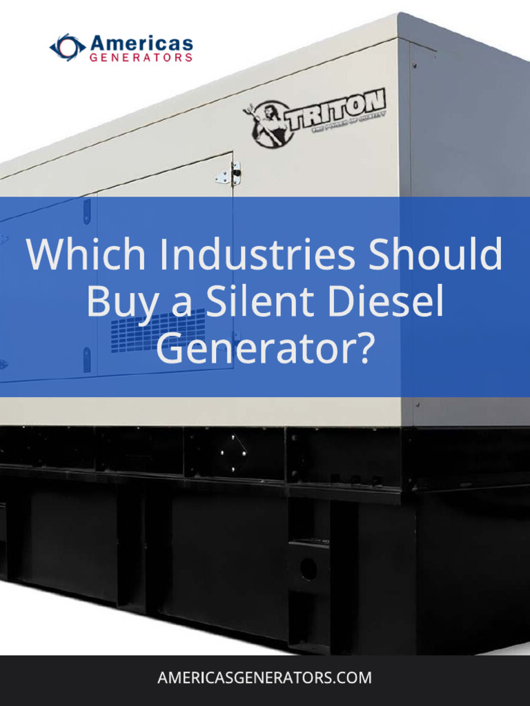 Silent Diesel Generator-Merged | PDF | Diesel Engine | Electric Generator