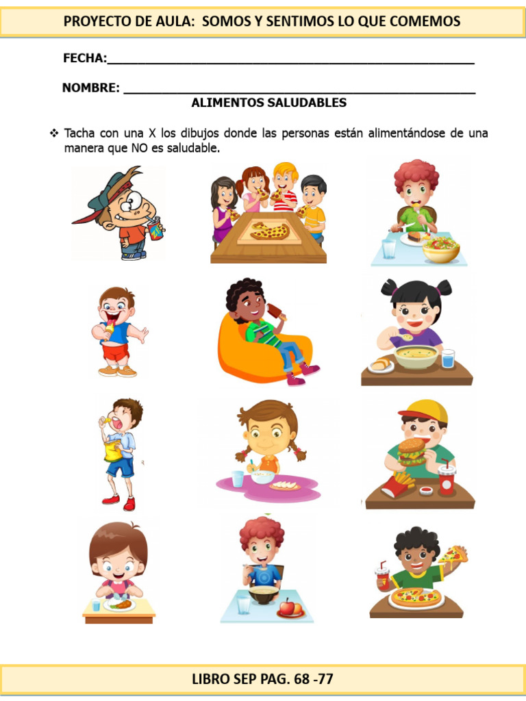 Proyecto: Somos y Sentimos lo que Comemos | PDF | Alimentos