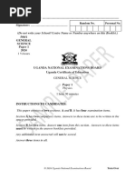 Uneb Projects Assessment - Uneb Guide 2024 | PDF | Learning | Creativity