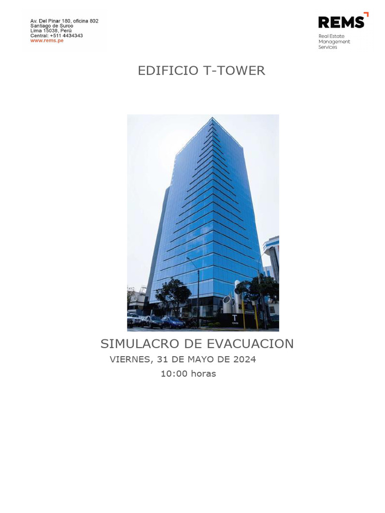 Cronograma de Simulacro 2024 | PDF