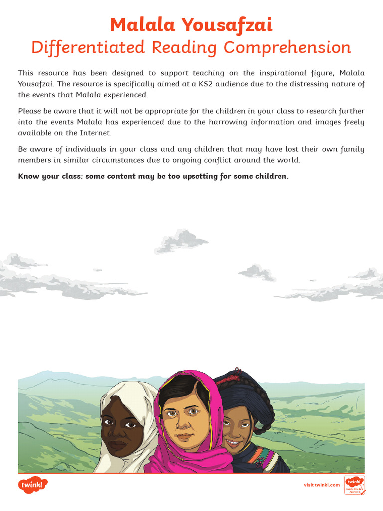 English Malala Comprehension | PDF | Malala Yousafzai