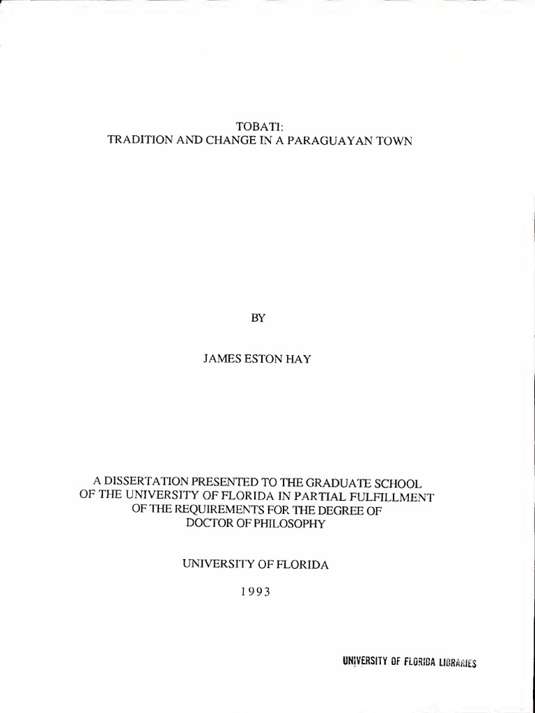 Tobatitraditionc 00 Hayj | PDF | Paraguay | Anthropology