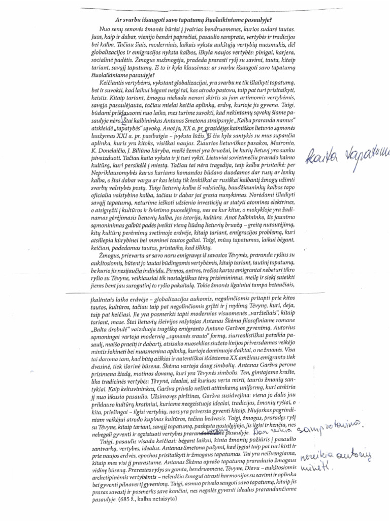 Ar Svarbu iÅ¡Å¡saugoti Savo Tapatumä | PDF