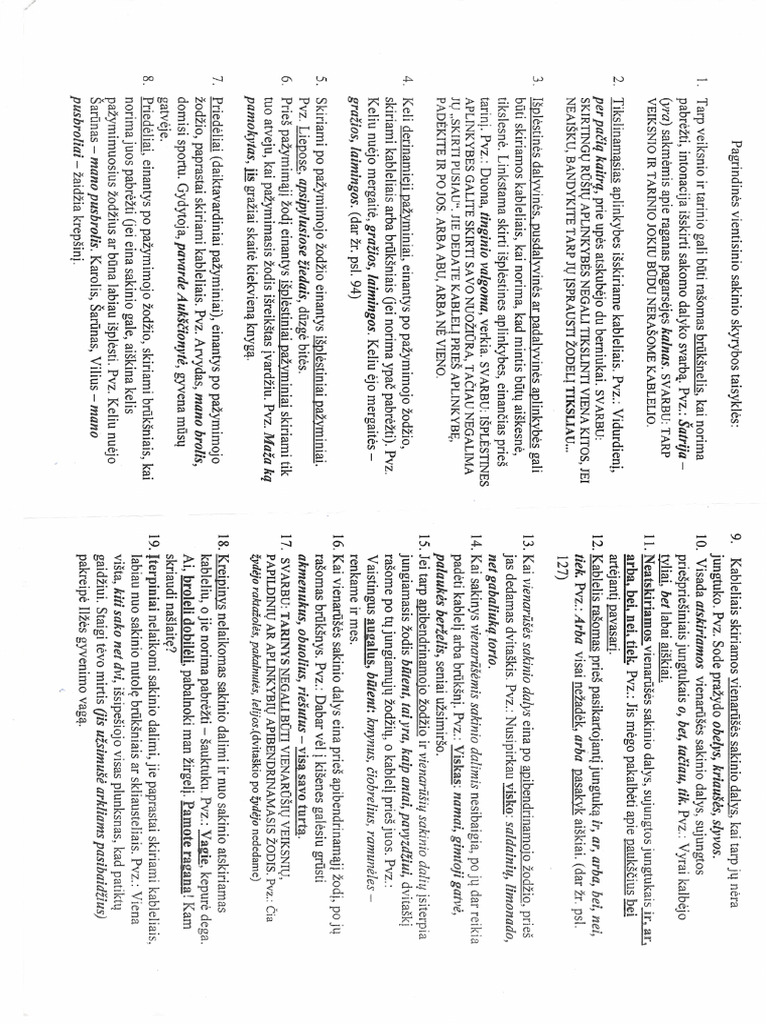 Vientisinis Sakinys | PDF