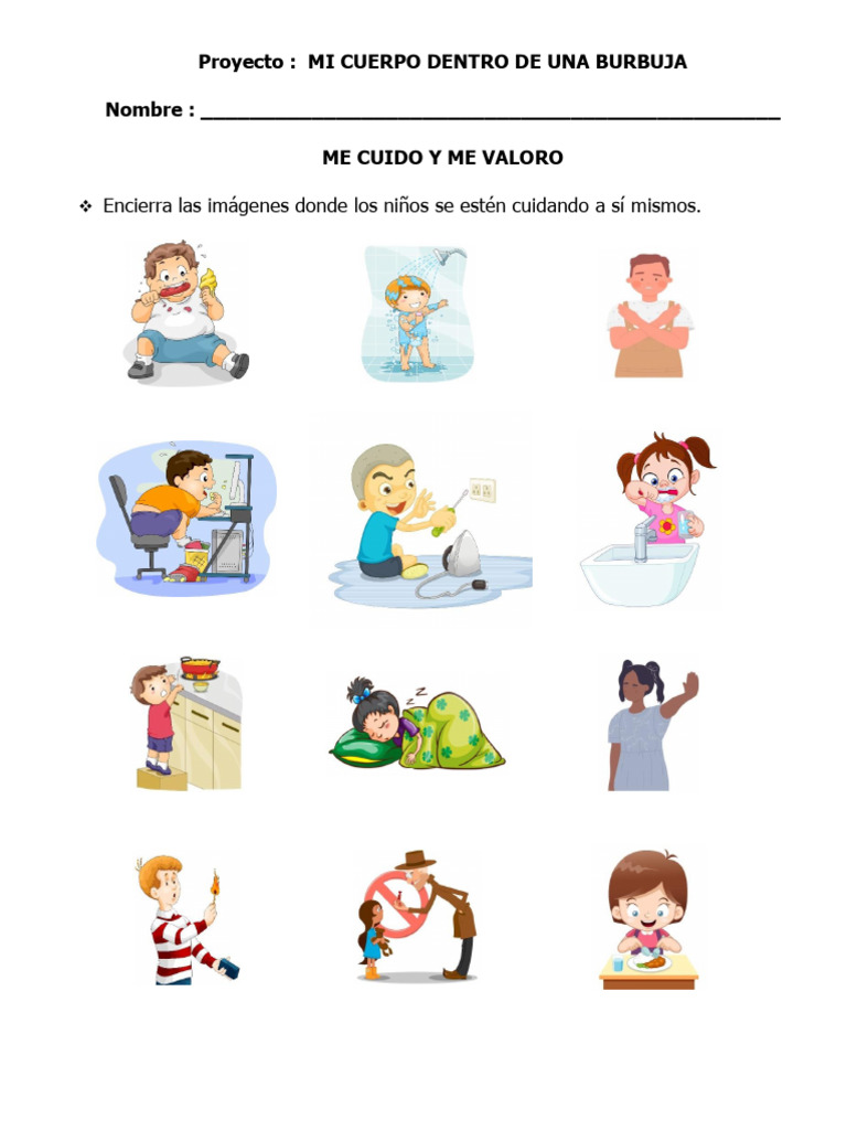 Proyecto 4 Mi Cuerpo en Una Burbuja | PDF