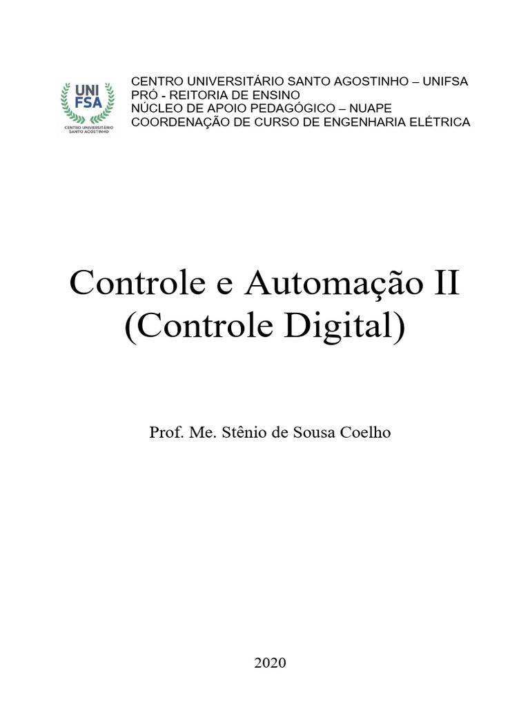 Automacao E Controle Ii Aula 1 Pdf Teoria Dos Sistemas