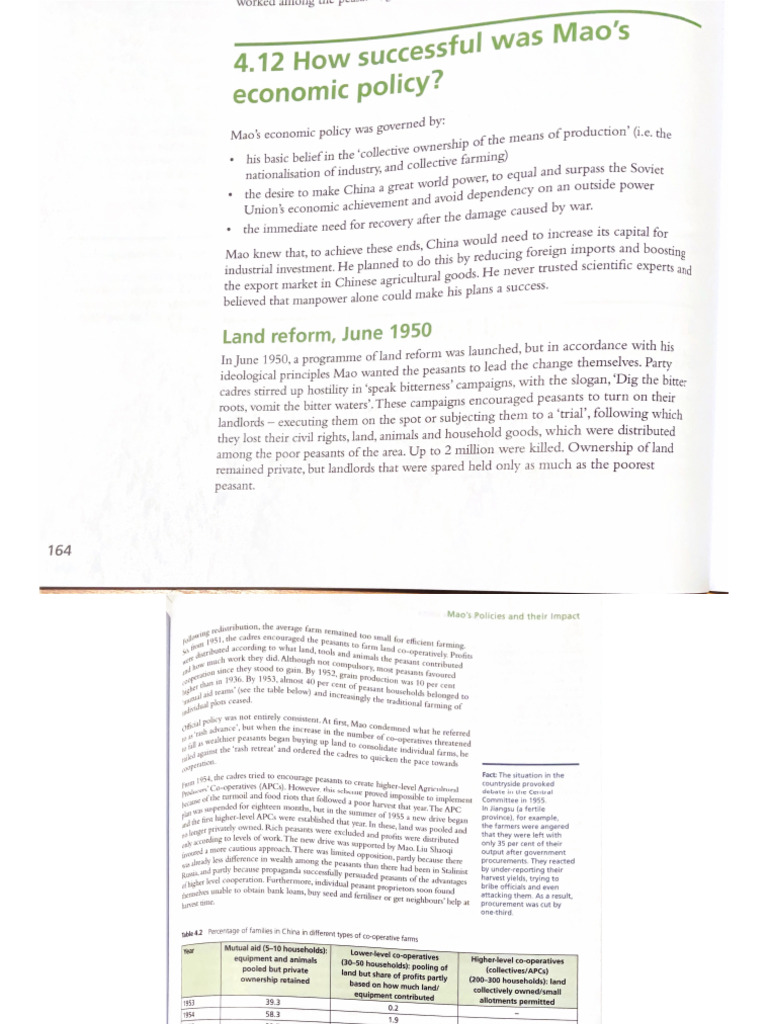 Mao S Economic Policy | PDF | Mao Zedong | Economies