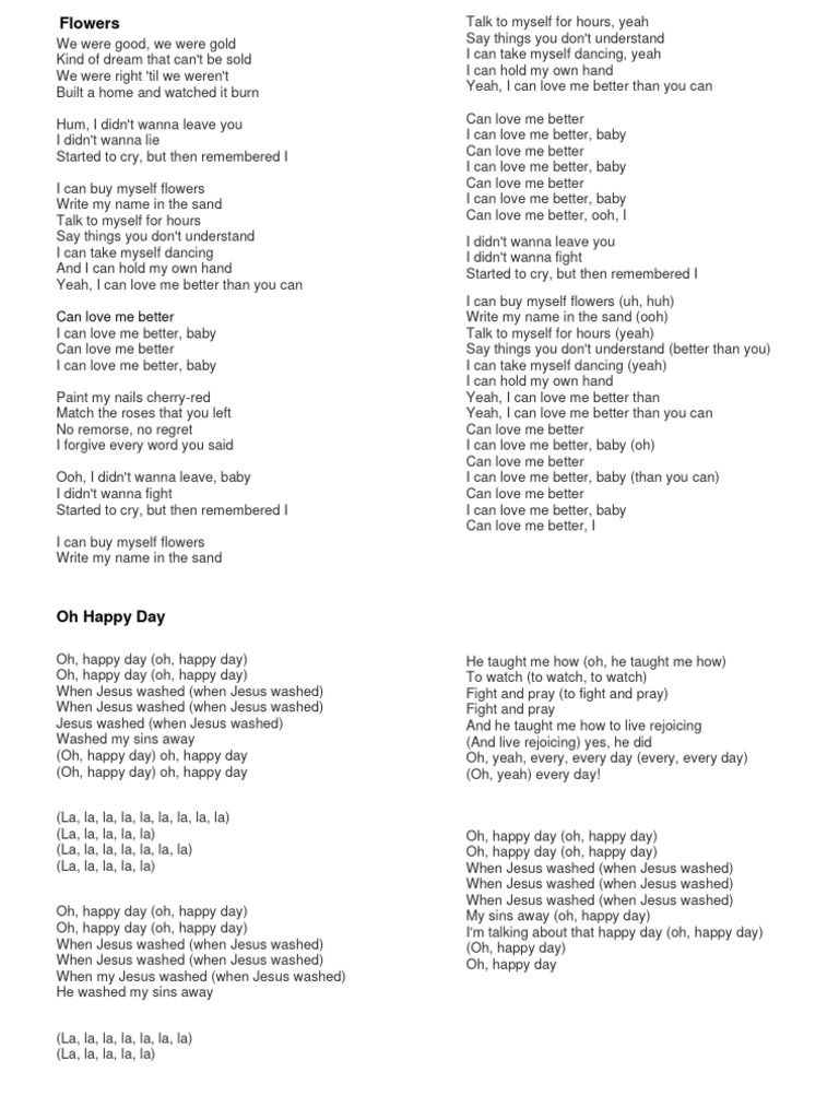 Letras Da Musicas | PDF