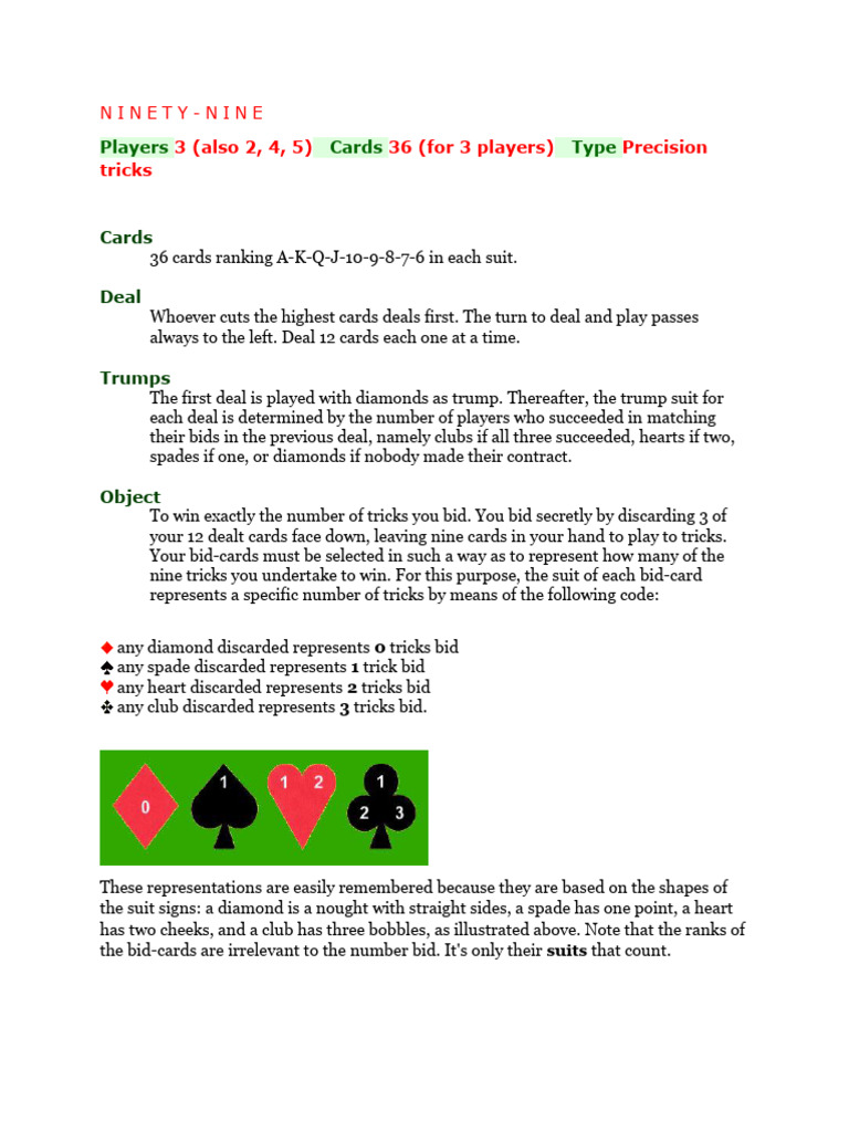 99_card_game | PDF | Board Games | Gaming Devices