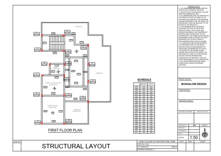 Structural Layout Plan (F.F.) | PDF