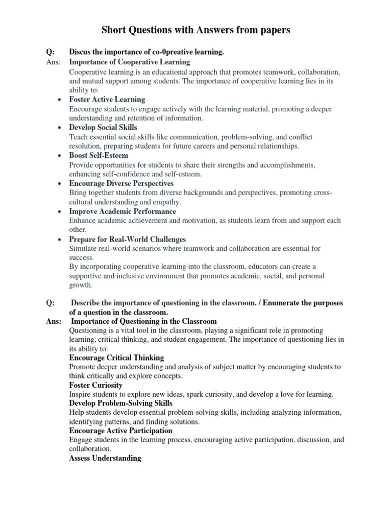 Benefits of Cooperative Learning | PDF | Constructivism (Philosophy Of Education) | Learning