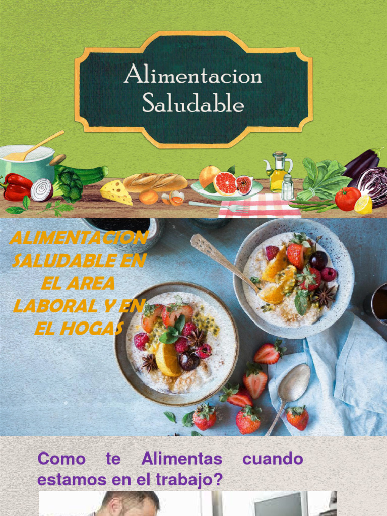 Alimentación Saludable en el Trabajo | PDF | Salud y bienestar