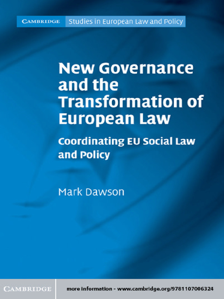 New Governance and The Transformation of European Law - Coordinating EU ...