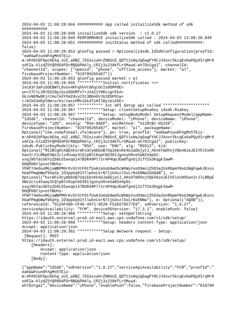 Id SDK Logs | PDF | Computer Science | Cyberwarfare