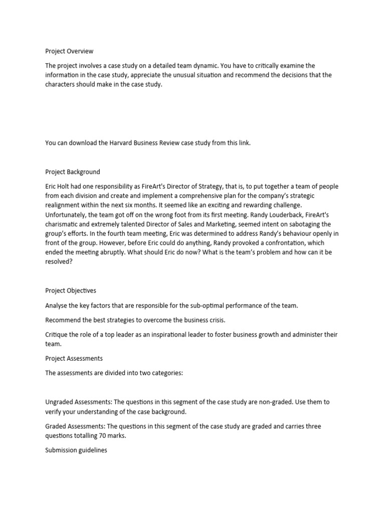 Project Overview - HBR | PDF | Human Communication