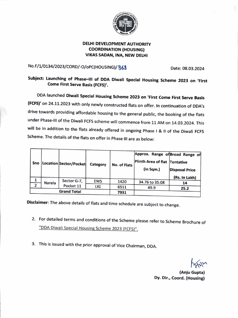 Phase III FCFS Lists | PDF