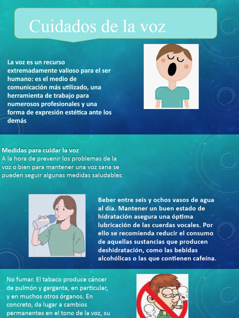 Cuida tu voz: consejos esenciales | PDF
