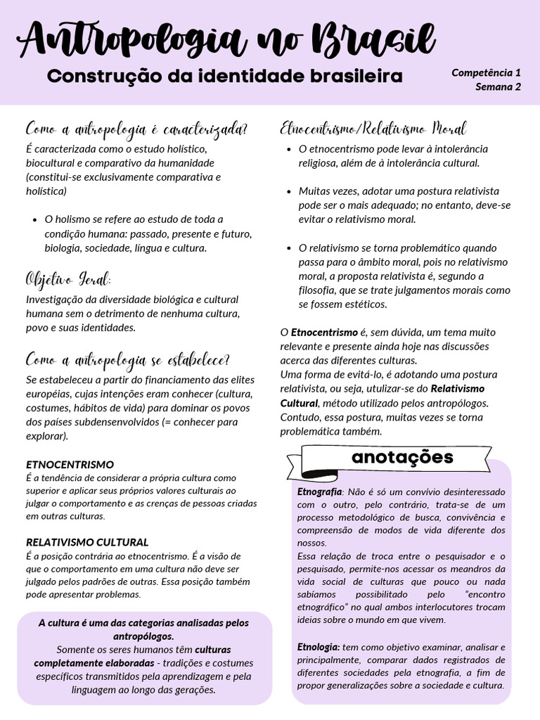 Antropologia No Brasil | PDF | Antropologia | Sociologia