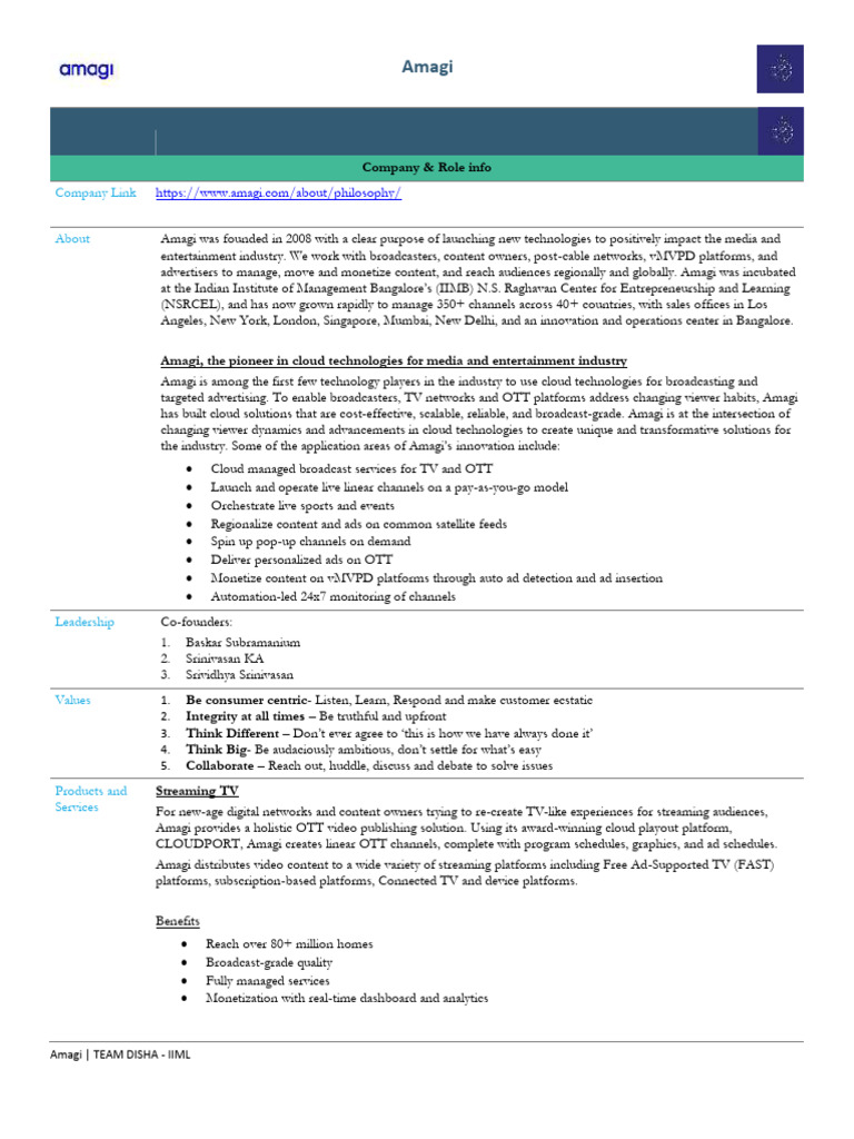 RG Amagi HEPP 2020-21 | PDF | Streaming Media | Cloud Computing