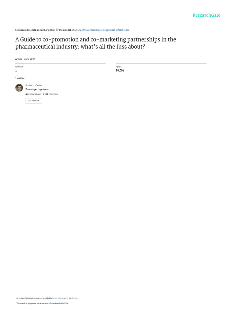 A Guide To Co-Promotion and Co-Marketing Partnerships in The ...