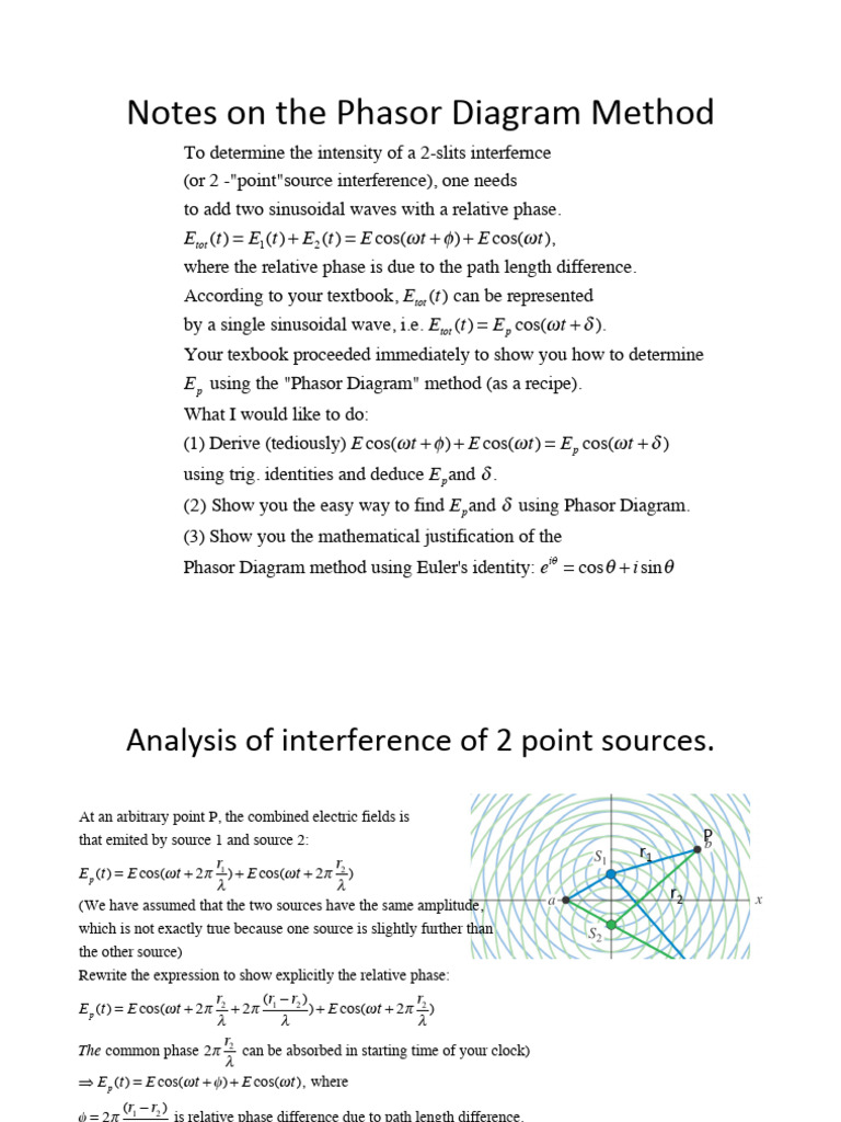 Lecture03 Notes On Phasor | PDF | Complex Number | Euclidean Vector
