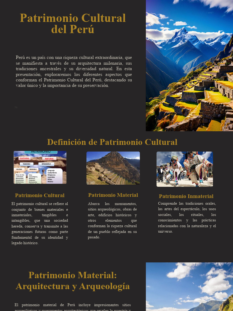 Patrimonio Cultural Del Perú | PDF | Perú | Patrimonio cultural