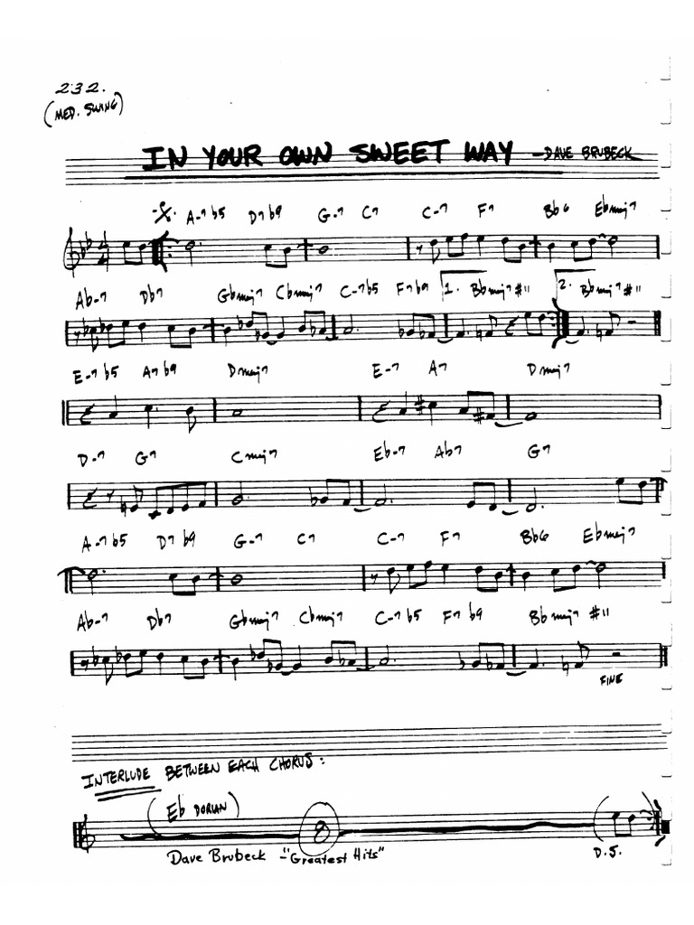 In Your Own Sweet Way | PDF