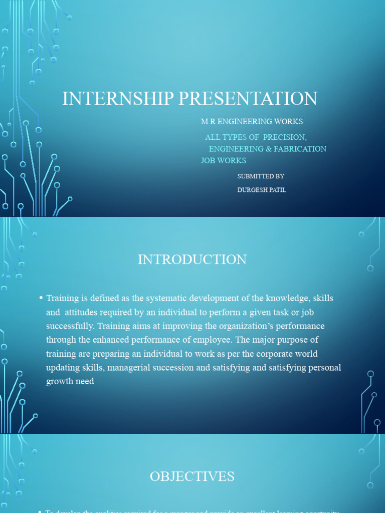 Internship Presentation by Durgesh Patil | PDF | Machining | Steering