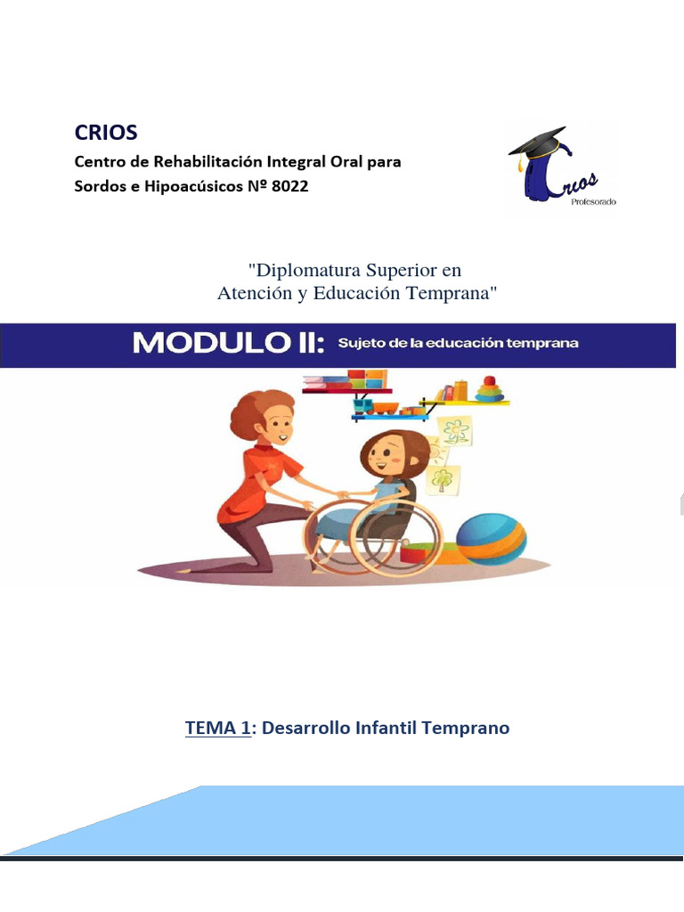 Modulo 2 Tema 1 - Desarrollo Infantil Temprano | PDF | Aprendizaje | Desarrollo infantil