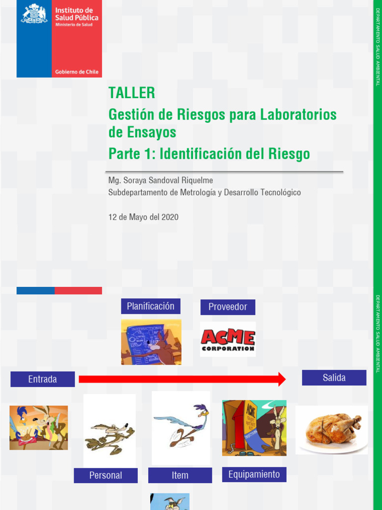 Taller Gestión de Riesgo para Laboratorios de Ensayos Parte 1 LRSP | Descargar gratis PDF ...