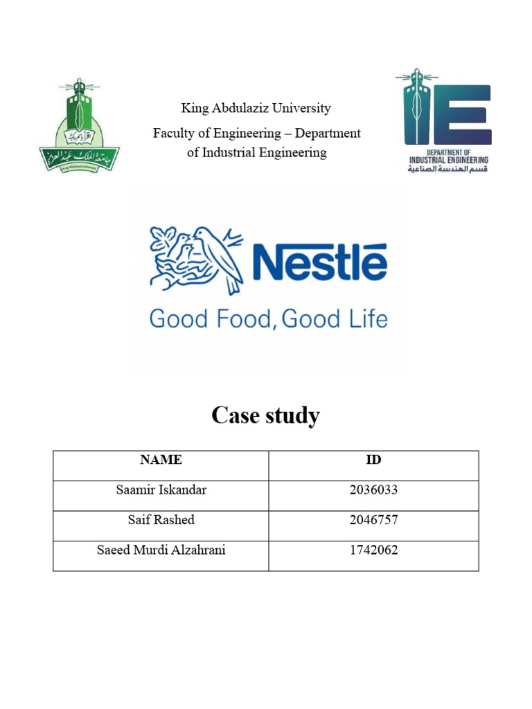 Nestle Case Study | PDF | Logistics | Supply Chain