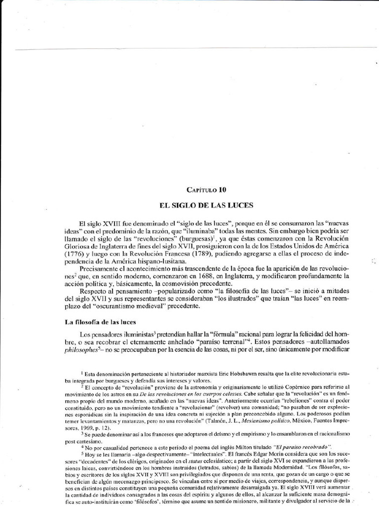 Siglo de Las Luces Libro | PDF | Era de iluminacion | John Locke