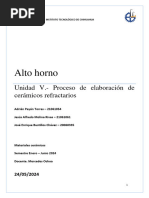 Producción de Arrabio en Ingeniería Metalúrgica | PDF | Arrabio | Hierro