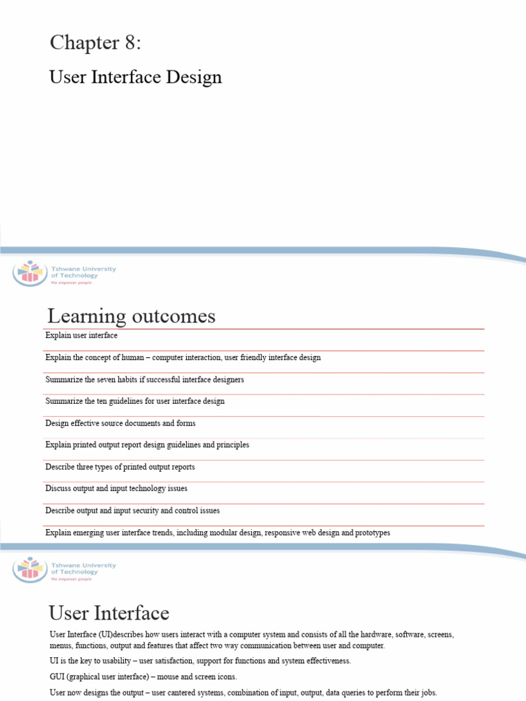 Chapter 8 | PDF | Graphical User Interfaces | Usability