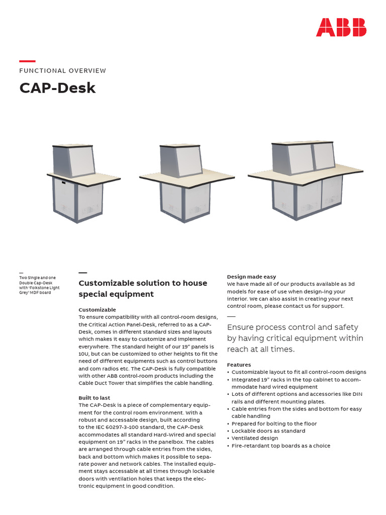 3BSE093845 en C Control Room Solutions Cap-Desk | PDF